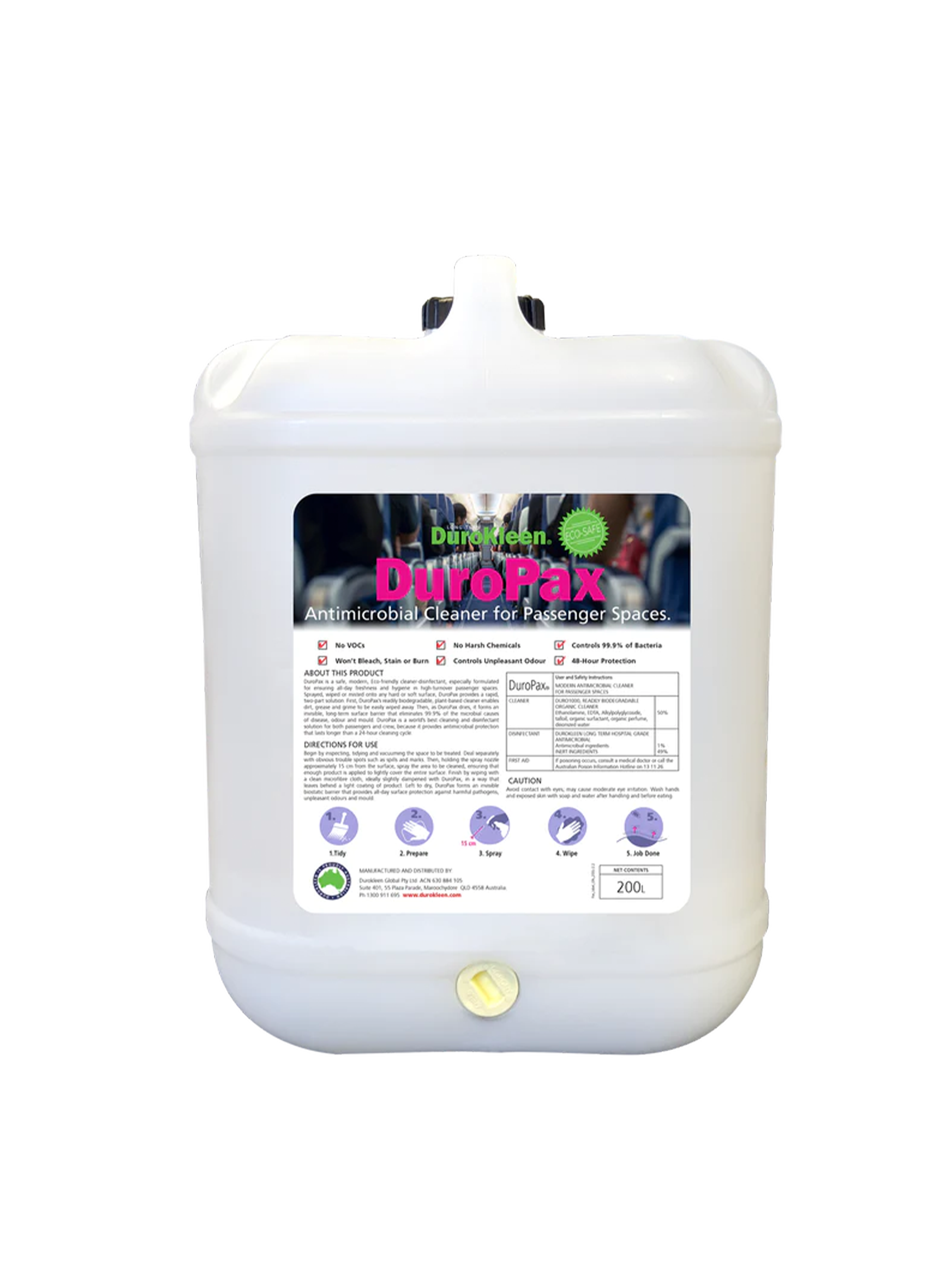 DuroPax Surface Cleaner and Antimicrobial Disinfectant 20 Litre – Eco ...