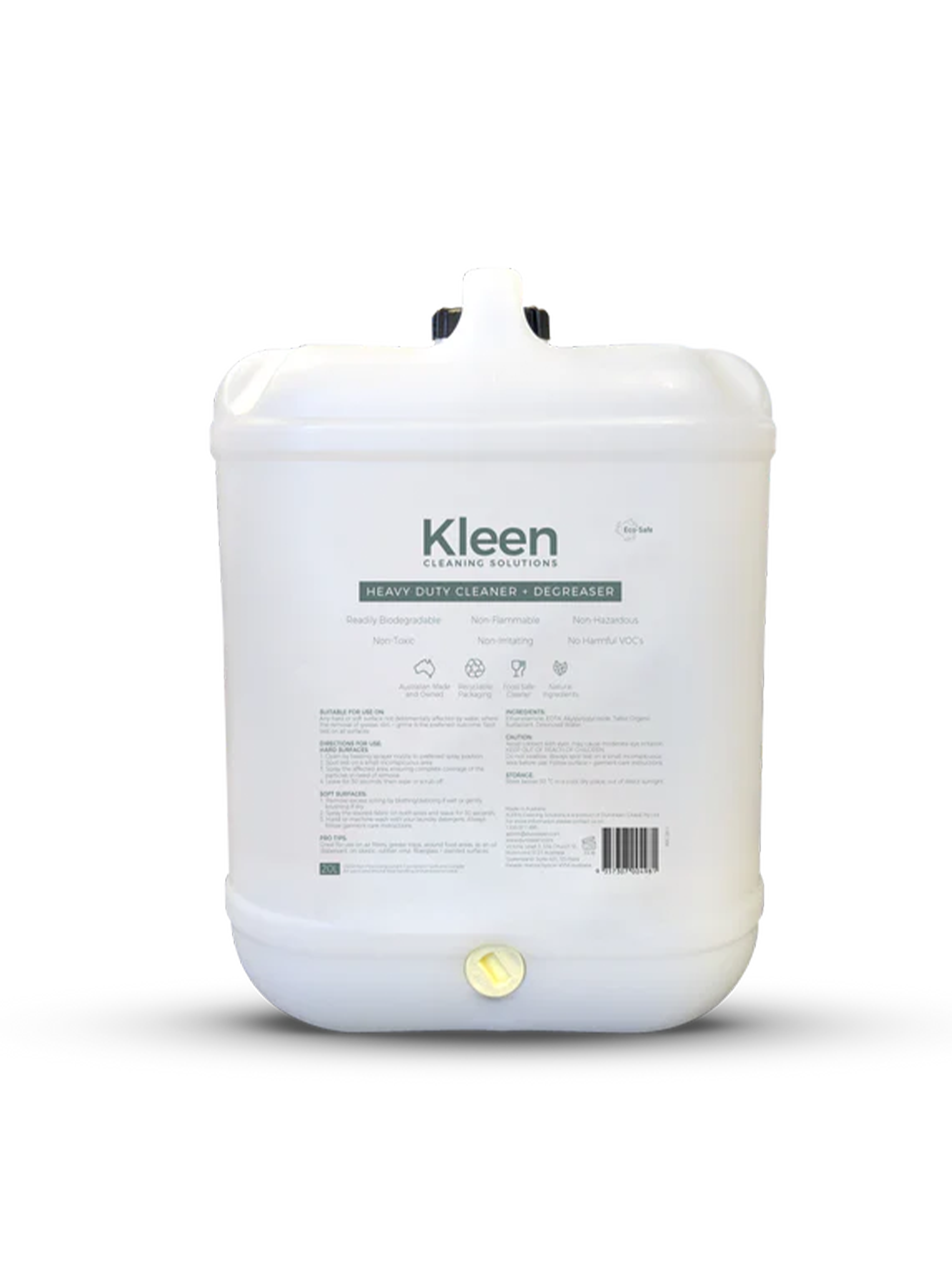 Kleen Heavy Duty Cleaner and Degreaser 20 Litres – Eco Care Solutions