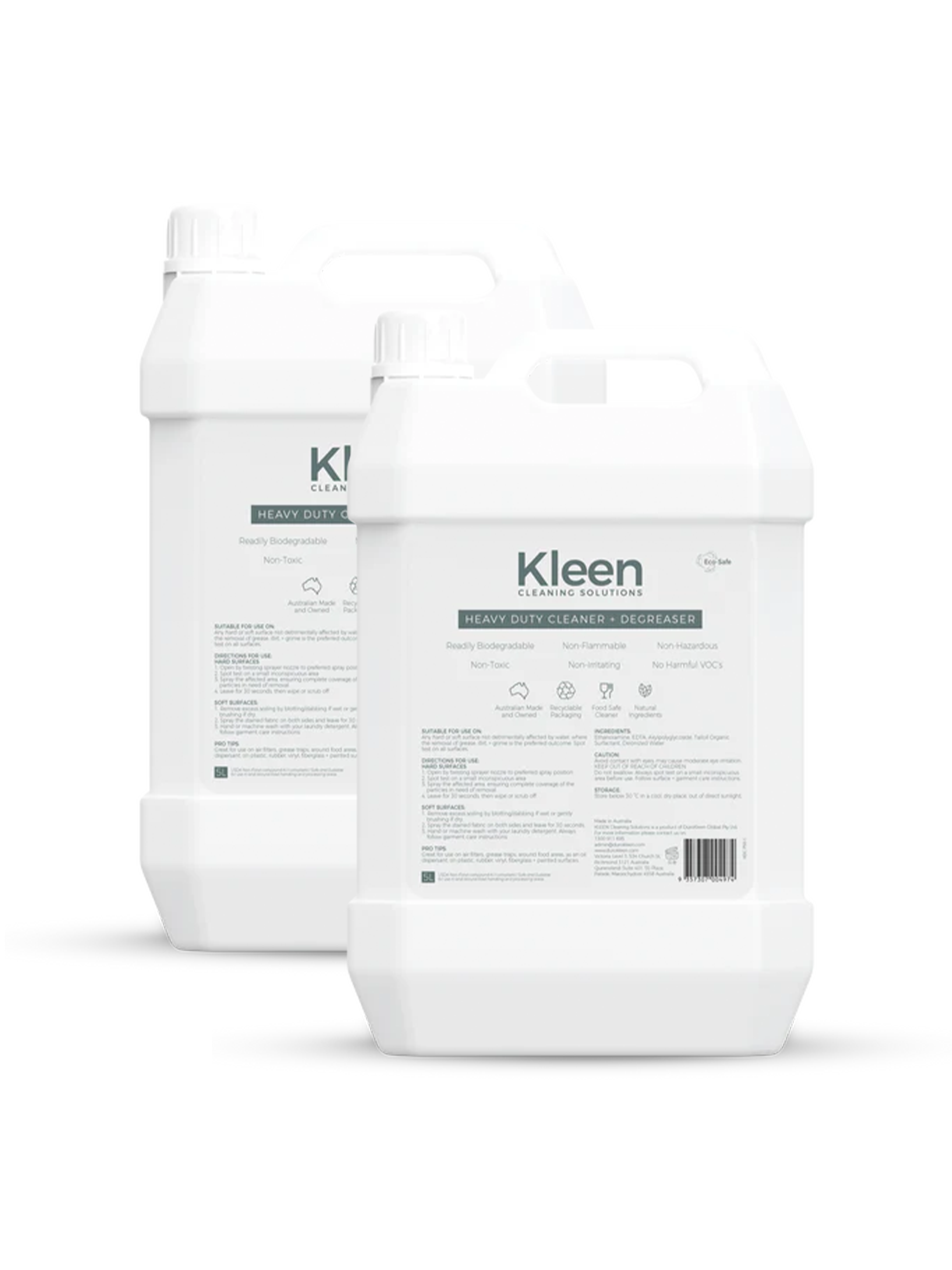 Kleen Heavy Duty Cleaner and Degreaser 5 Litres (Carton of 2) – Eco ...